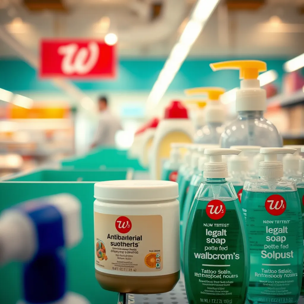 Antibacterial Soap for Tattoo Care at Walgreens